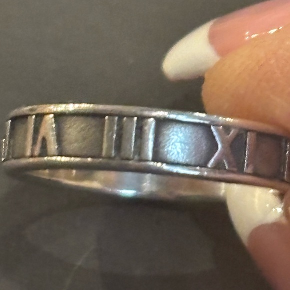 Tiffany & Co. | Jewelry | Tiffany Co Atlas Pierced Roman Numeral Ring ...
